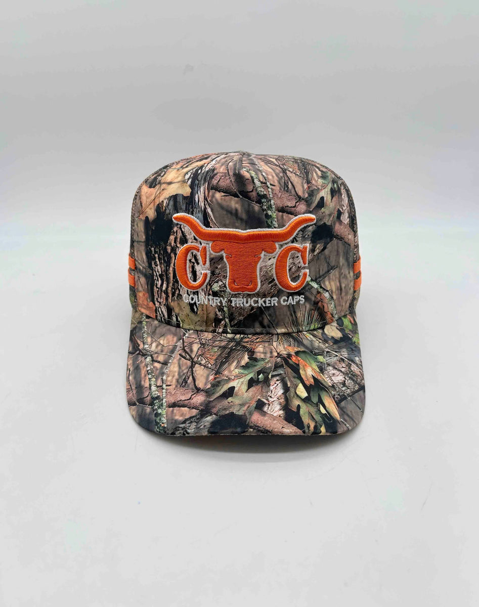 ORANGE CTC CAMOUFLAGE TRUCKER CAP – The Country Companies