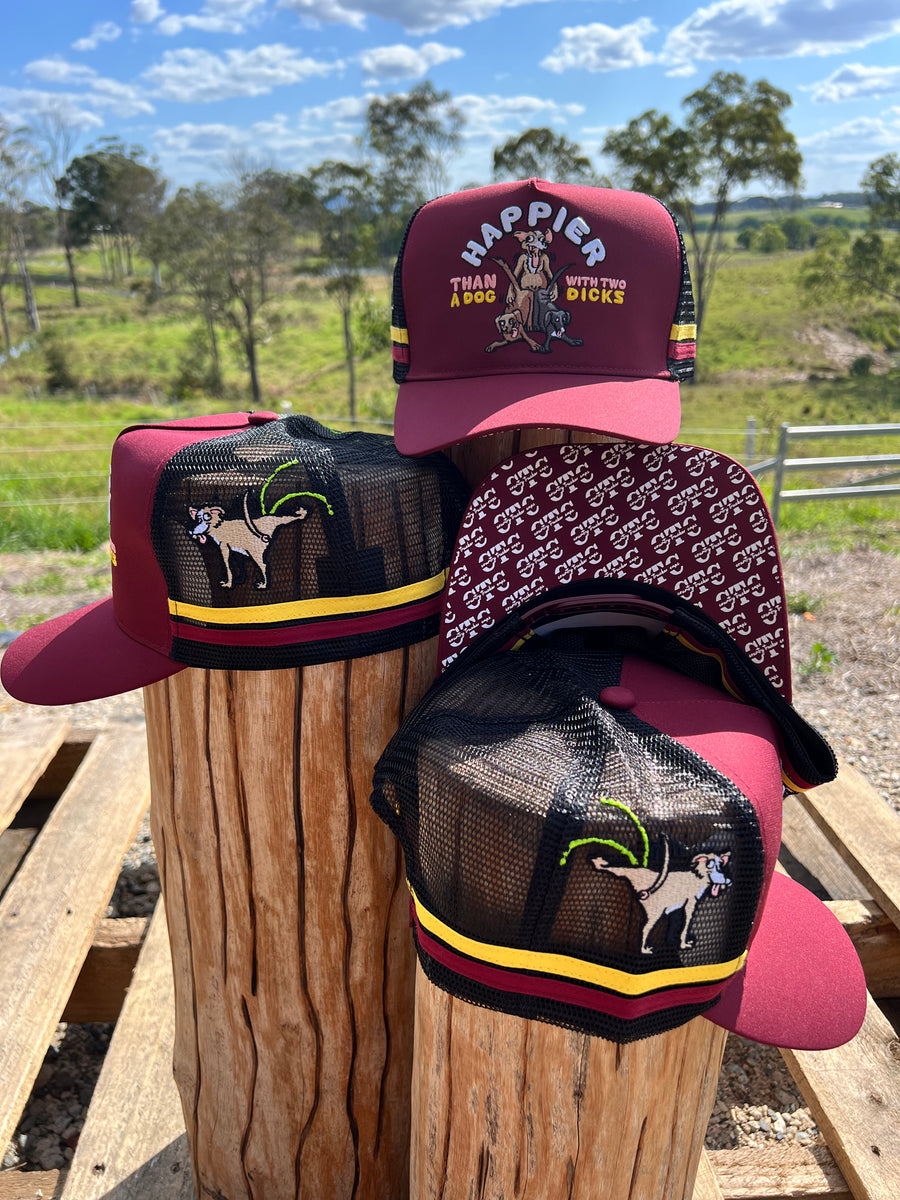 HAPPIER THAN A DOG TRUCKER CAP – The Country Companies