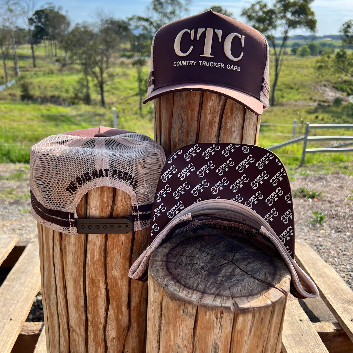 BROWN/CREAM TRUCKER CAP – The Country Companies