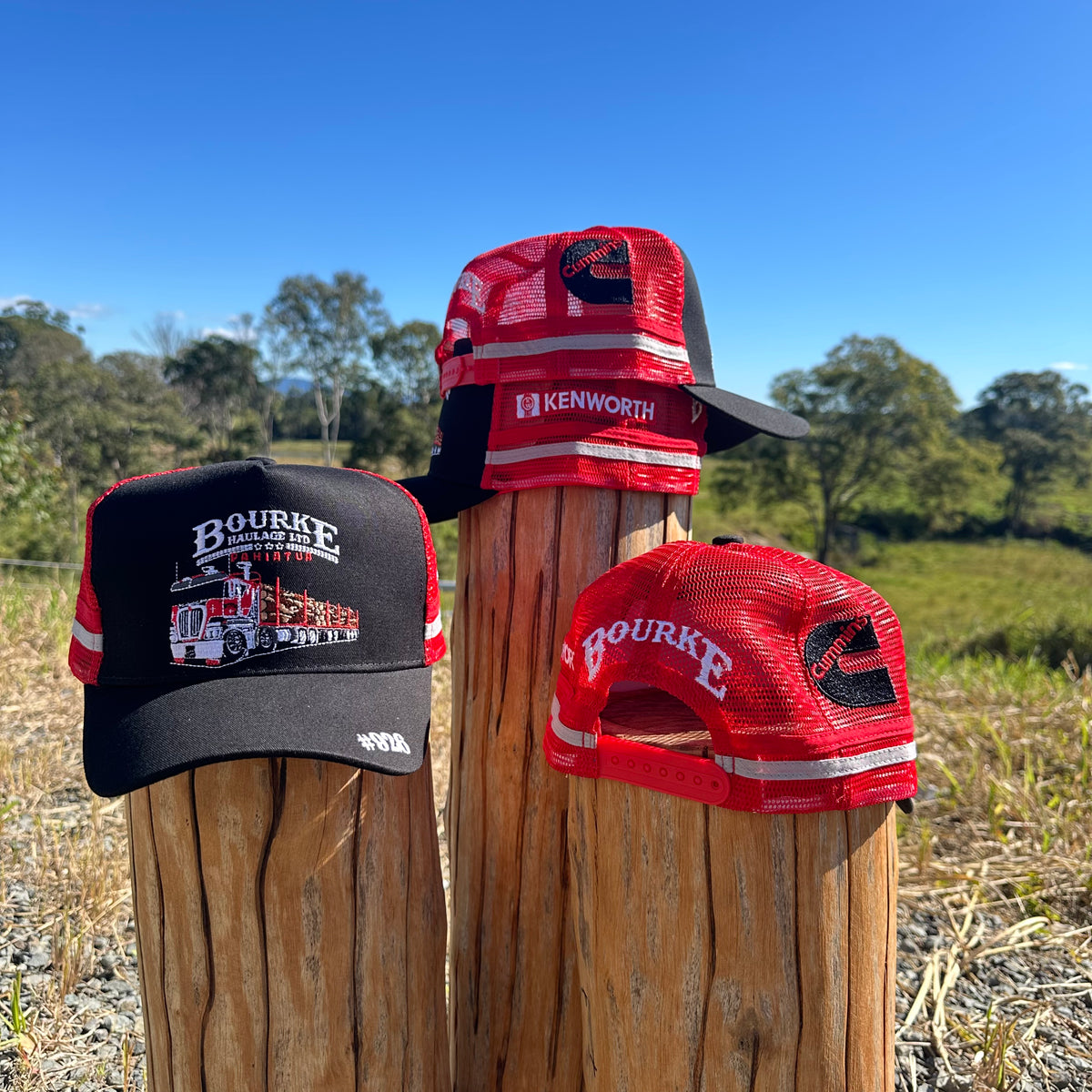 BOURKE HAULAGE BLACK TRUCKER CAP – The Country Companies